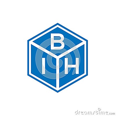 BIH Letter Logo Design On Black Background. BIH Creative Initials ...