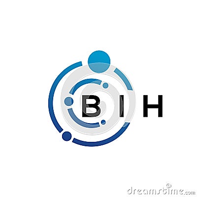 BIH Letter Logo Design On White Background. BIH Creative Initials ...