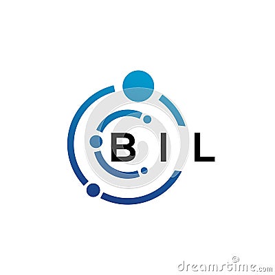 BIL Letter Logo Design On White Background. BIL Creative Initials ...