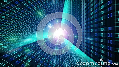 Binary Code Background. Cloud Computing, IOT and Artificial ...