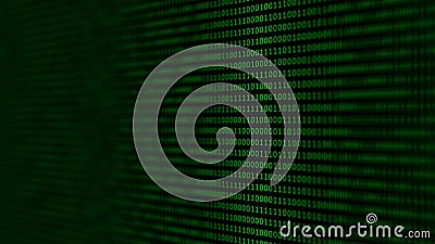 Binary Code Black and Green Animation Stock Footage - Video of matrix, decoding: 144599224