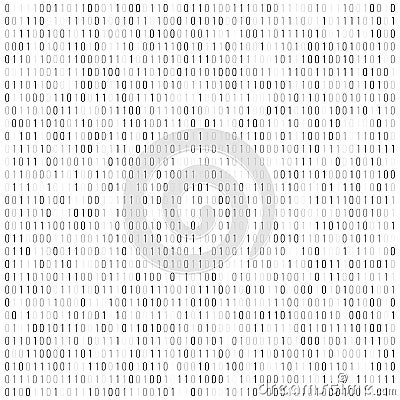Binary Code Digital Technology Background. Computer Data By 0 And 1. Algorithm Binary Data Code ...