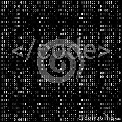 Binary Code Digital Technology Background. Computer Data By 0 And 1. Algorithm Binary Data Code ...