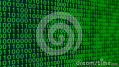 Binary Code. Zeros and Ones on Screen. Coding. Stock Footage - Video of cyberspace, internet ...