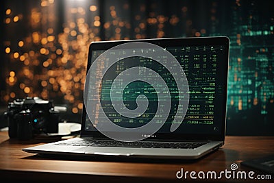 Binary Codes, Laptop, Programing, Codes Wallpaper Download Ai Generated ...