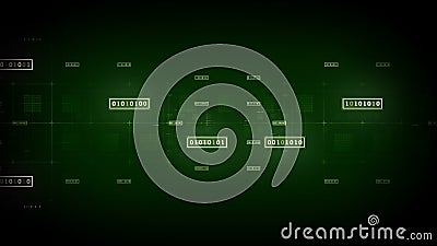 Binary Data Streams Green Lite Stock Video - Video of data, loop: 56344837