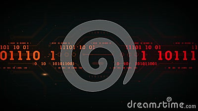 Binary Data Streams Green Lite Stock Video - Video of data, loop: 56344837