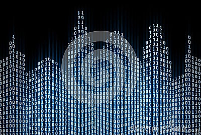 Binary Digital City Stock Photos - Image: 19409713