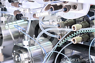 Binary Pump in HPLC System. High Performance Liquid Chromatography at Analytical Chemistry ...