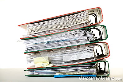 Binders Stack Stock Images - Image: 3533584