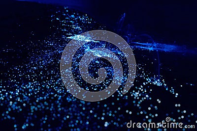 Bio Luminescence. Illumination Of Plankton At Maldives Stock Photo ...
