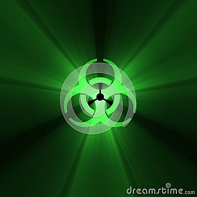 Biohazard Warning Sign Green Light Flare Stock Image | CartoonDealer ...
