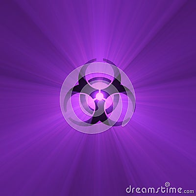 Biohazard Warning Sign Light Flare Royalty-Free Stock Photo ...