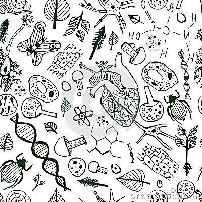 Biological Vector Background Stock Vector - Image: 72835571