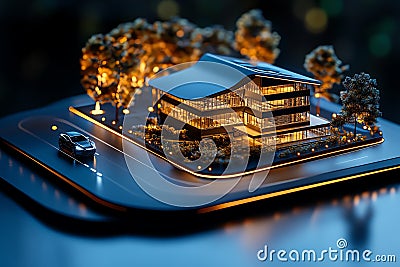 Biomass Structural Design Is Highlighted In A Minimalist Blueprint Of A ...