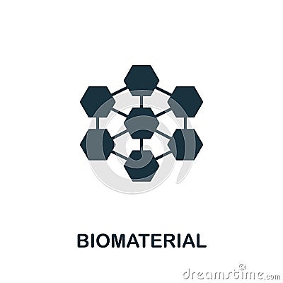 Biomaterial Vector Icon Symbol. Creative Sign From Biotechnology Icons ...