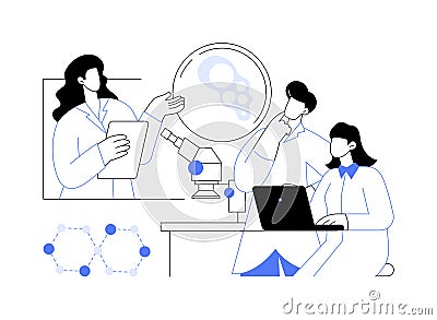 Biomedical Engineering Isolated Cartoon Vector Illustrations ...
