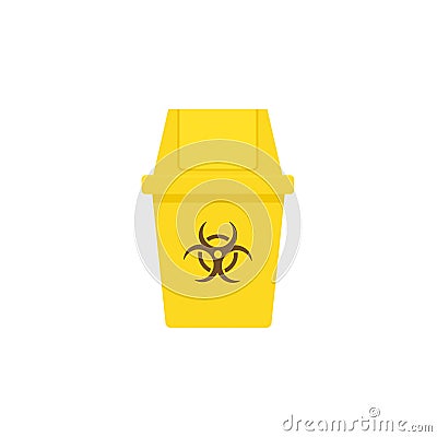 Biomedical Waste Bin Icon. Clipart Image Cartoon Vector | CartoonDealer ...