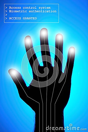 Biometrics - Hand Identification Royalty Free Stock Images - Image: 2062219