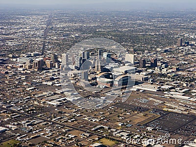 Bird-eye View Of Phoenix, AZ Stock Photos - Image: 24512283