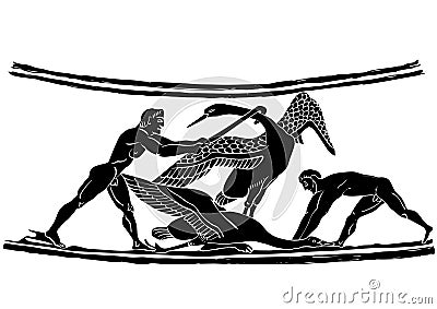 Bird Hunters Vector Illustration | CartoonDealer.com #15768622