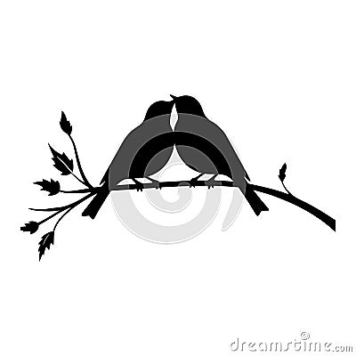 Bird Line Art Victor Illustration With White Background | CartoonDealer ...