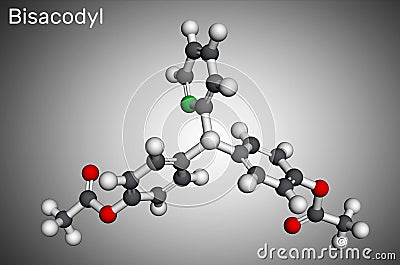 Bisacodyl, Bisacodil Molecule. It Is Stimulant Laxative Drug For The ...