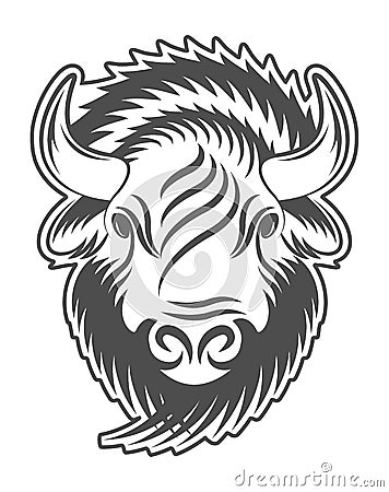 Bison Head. Sign, Emblem, Logo Stock Vector - Image: 52367979