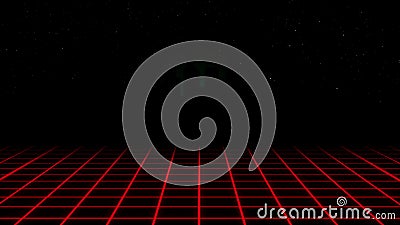 8 Bit Retro Videogame Background with Red Pixel Surface Stock Footage ...