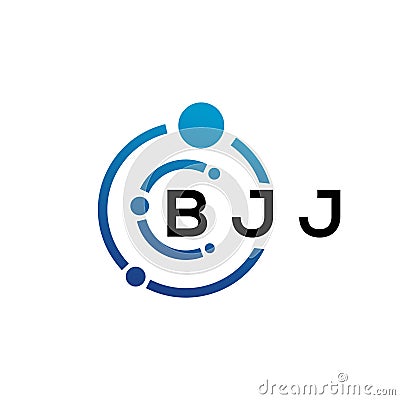 BJJ Letter Logo Design On White Background. BJJ Creative Initials ...