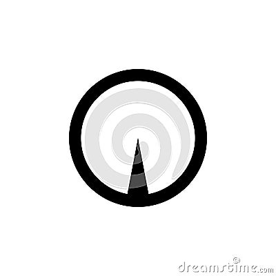 Black Aim Icon. Sniper Scope Crosshairs Sign Cartoon Vector ...