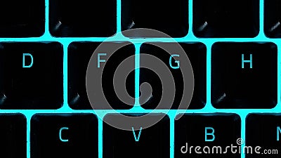 Black backlit keyboard stock footage. Video of hardware - 247354168