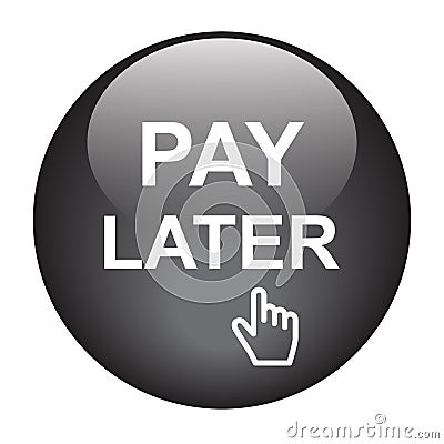 Pay Later Button Icon Stock Photo | CartoonDealer.com #216650814