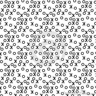 Black Circle And X Pattern Background Vector Illustration ...