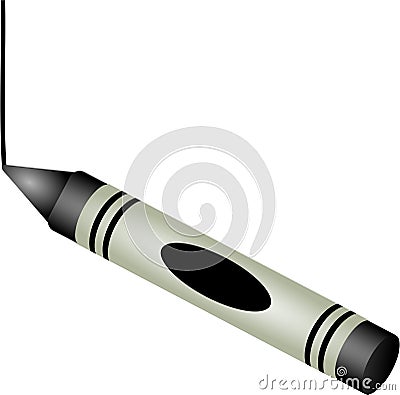 Black Crayon Stock Photo - Image: 8340580