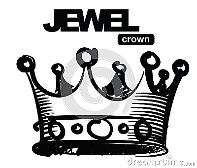 Black Crown Vector Illustration | CartoonDealer.com #28918584
