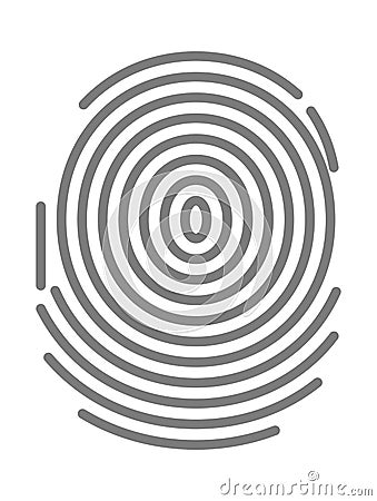 Black Dactylogram, Person Identification Mark For Documents, Personal ...