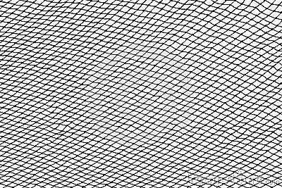 Black Fishing Net Silhouette Isolated On White Stock Photo - Image ...