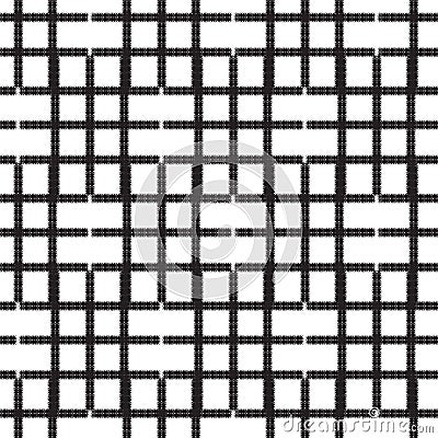 Black Fluffy Grid Line Pattern Background Vector Illustration ...