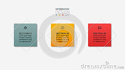 The Kite Square Design Has 3 Sections Use To Show Result Work Process ...