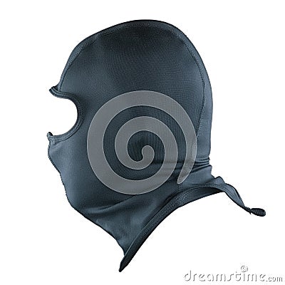 Black Full Face Mask Side View Isolated With Clipping Path Stock Photo ...