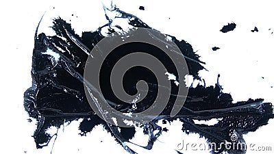 Black Ink is Spreading on Wet Paper Stock Video - Video of grunge ...