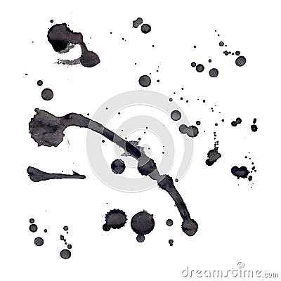Black Ink Texture With Blobs And Splotches Royalty-Free Stock Image ...