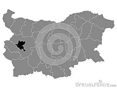 Location Map Of Sofia-Grad Province Vector Illustration | CartoonDealer ...