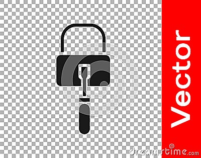 Black Lockpicks Or Lock Picks For Lock Picking Icon Isolated On ...