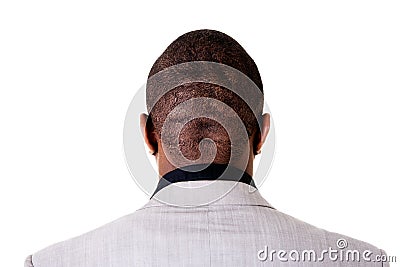 Black Male Head, Back. Royalty Free Stock Image - Image: 35045166