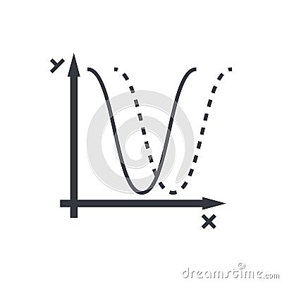 Black Outline Parabola Symbol. Education And Knowledge Vector Icon ...