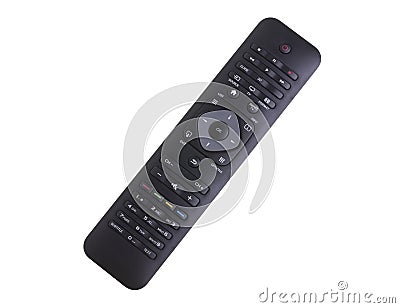 Black Remote Controller On White Background Royalty-Free Stock ...