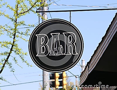 Bar Sign Round Stock Photography | CartoonDealer.com #52358996