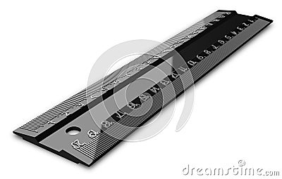 Black Ruler, Perspective View Stock Photography | CartoonDealer.com ...